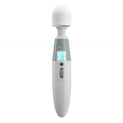 China Angel AV Stick LCD Female Masturbator 8 Vibrating Modes G Spot Stimulator USB Magnetic Charging Silicone for sale
