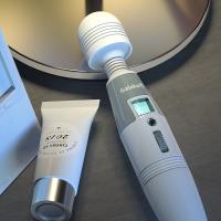 China Angel AV Stick LCD Female Masturbator 8 Vibrating Modes G Spot Stimulator USB Magnetic Charging Silicone for sale