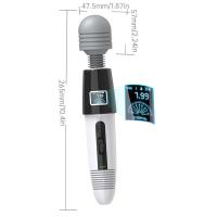 China Angel AV Stick LCD Female Masturbator 8 Vibrating Modes G Spot Stimulator USB Magnetic Charging Silicone for sale