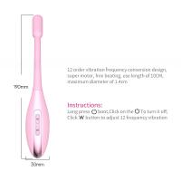 China Silicone Wand Massager with 12 Vibration Modes USB Magnetic Charging 120mAh Battery for sale