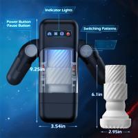 China 10 Thrusting Vibration Self Heating Male Masturbator with Phone Holder Adult Sex Toys for Men for sale