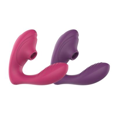China Rechargeable G-Spot Vibrator with Suction Teasing Massage 10 Speed for sale