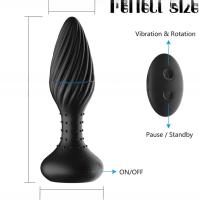 China Silicone Anal Vibrator Prostate Massager with Remote Control Vibrating Butt Plug for Women for sale