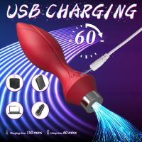 China Wireless Remote Control Anal Plug Vibrating Butt Plug Prostate Massager 10 Modes IPX6 Waterproof USB Charging for sale