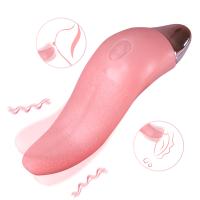 China Tongue Licking Vibrator for Women G Spot Clitoral Stimulator Mini Rechargeable Sex Toy 10 Modes for sale