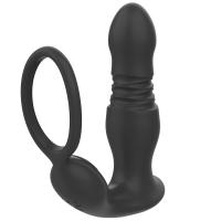 China Remote Control Thrusting Anal Vibrator 12 Speeds G Spot Massager Silicone USB Rechargeable Adult Toy for sale