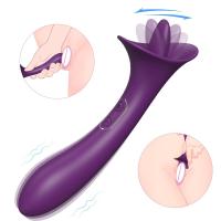 China Tara Licking Tongue Vibrator G Spot Clitoris Stimulator 9 Modes 204mm Silicone Sex Toy for Women for sale