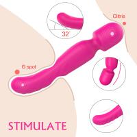 China Wholesale Silicone Body Massager with 9 Vibration Patterns IPX7 Waterproof 232mm for sale