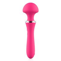 China USB Rechargeable Wand Massager with 12 Vibration Modes IPX7 Waterproof Silicone Body Massager for sale