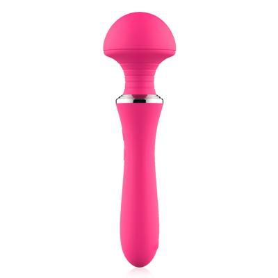 China USB Rechargeable Wand Massager with 12 Vibration Modes IPX7 Waterproof Silicone Body Massager for sale