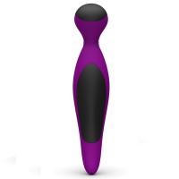 China Mini AV Wand Massager IPX7 Waterproof 7 Speeds Rechargeable G Spot Vibrator Silicone USB Charging for sale