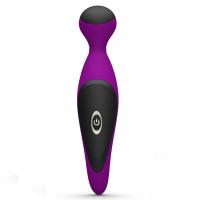China Mini AV Wand Massager IPX7 Waterproof 7 Speeds Rechargeable G Spot Vibrator Silicone USB Charging for sale