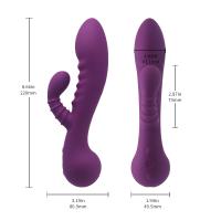 China Rose Clit Sucker Vibrator with Nipple Stimulator 10 Speed Modes Silicone Adult Toy for sale