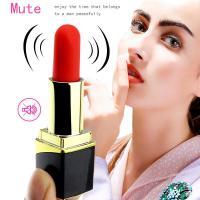 China Mini Lipstick Vibrator Rechargeable 10 Frequency Vibrating Bullet Adult Toys for Women 93mm for sale