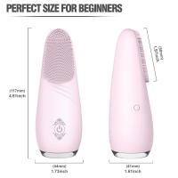 China Electric Waterproof Face Cleanser Massager with 9 Vibration Modes Medical Soft Silicone for sale