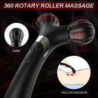 China Full Silicone Vibrating Facial Jade Roller Massager IPX6 Waterproof Body Massager 184g for sale