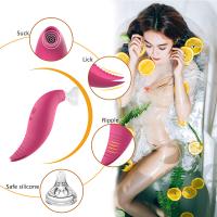 China Wearable Vibrator with Clitoral G-Spot Stimulation 10 Vibration Modes 7 Suction Modes Silicone for sale