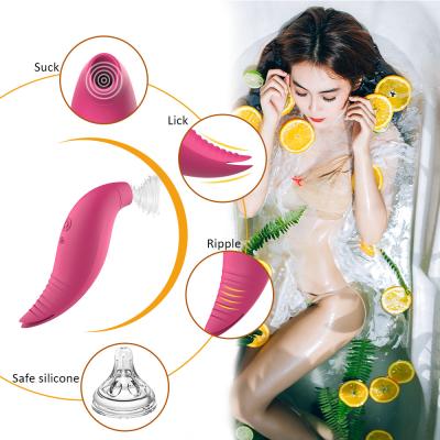 China Wearable Vibrator with Clitoral G-Spot Stimulation 10 Vibration Modes 7 Suction Modes Silicone for sale