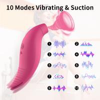 China Wearable Vibrator with Clitoral G-Spot Stimulation 10 Vibration Modes 7 Suction Modes Silicone for sale