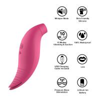 China Wearable Vibrator with Clitoral G-Spot Stimulation 10 Vibration Modes 7 Suction Modes Silicone for sale