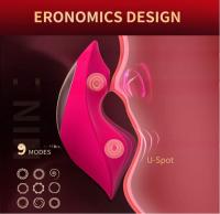 China App Controlled Egg Vibrator 9 Vibration Suction Modes Silicone Wearable Panty Sex Toy for Women for sale