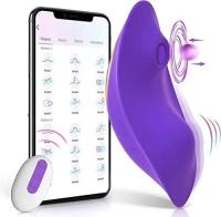 China App Controlled Egg Vibrator 9 Vibration Suction Modes Silicone Wearable Panty Sex Toy for Women for sale