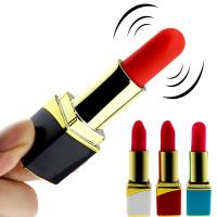 China Mini Rechargeable Silicone Lipstick Vibrator for Clitoris Stimulation 10 Speed for sale