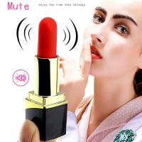 China Mini Rechargeable Silicone Lipstick Vibrator for Clitoris Stimulation 10 Speed for sale