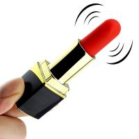 China Mini Rechargeable Silicone Lipstick Vibrator for Clitoris Stimulation 10 Speed for sale