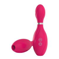 China Wholesale Silicone Vibrating Wand Massager Strong Sucking Vibrator for Women 10 Speeds for sale
