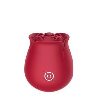 China Wholesale Silicone Rose Vibrator Waterproof G Spot Clitoris Sucking Nipple Stimulator for Women for sale
