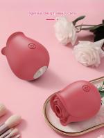 China Wholesale Silicone Rose Vibrator Waterproof G Spot Clitoris Sucking Nipple Stimulator for Women for sale