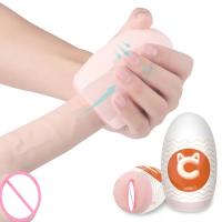 China Smart Warming Interactive Male Masturbator with 9 Vibrations and 5 Suction Modes for sale