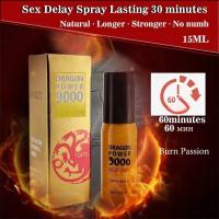 China Dragon 9000 Delay Spray 10ml Natural Plant Ejaculation Control External Use Massager Oil for sale