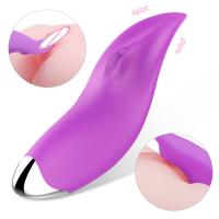 China Silicone Clitoral Vibrator with Tongue Licking 9 Modes Rechargeable IPX7 Waterproof Sex Toy for sale
