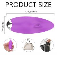 China Silicone Clitoral Vibrator with Tongue Licking 9 Modes Rechargeable IPX7 Waterproof Sex Toy for sale