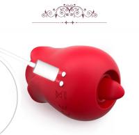 China Wholesale Silicone Rose Vibrator 6 Vibration Modes 100 Percent Waterproof Clitoral Stimulator for Women for sale