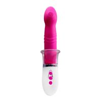 China 3 in 1 Tongue Licking G Spot Vibrator with Clitoral Stimulator 10 Modes USB Rechargeable Silicone Sex Toy for sale
