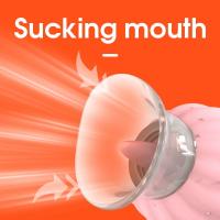 China USB Rechargeable Clitoral Vibrator with Suction and Licking Functions 150g Pink for sale