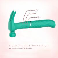 China God Hammer Large Simulation AV Massage Vibrator Jump Egg 3 Speeds 21 Functions USB Rechargeable for sale
