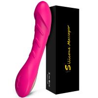 China 12 Frequency Silicone Vibrator for Women USB Rechargeable 17.8cm AV Dildo Vibrating Sex Toy for sale