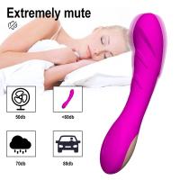 China 12 Frequency Silicone Vibrator for Women USB Rechargeable 17.8cm AV Dildo Vibrating Sex Toy for sale