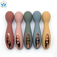 China USB Rechargeable G Spot Clitoral Vibrator Silicone Wand Massager for Women 100pcs MOQ for sale