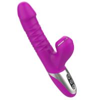 China Medical Grade Silicone Rabbit Vibrator 10 Sucking Thrusting Modes USB Rechargeable G Spot Stimulator for Women for sale