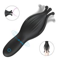 China Automatic Male Masturbator Vibrator Penis Delay Trainer Glans Stimulator Massager Adult Sex Toy for sale