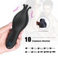 China Automatic Male Masturbator Vibrator Penis Delay Trainer Glans Stimulator Massager Adult Sex Toy for sale