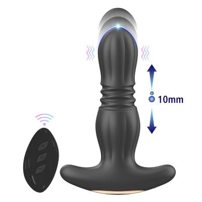 China Prostate Massager Thrusting Anal Vibrator with 7 Modes Silicone USB Rechargeable 227g for sale