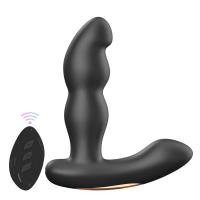 China 360 Degree Rotating Anal Vibrator 14 Speeds Male Prostate Massager Silicone Butt Plug USB Rechargeable for sale
