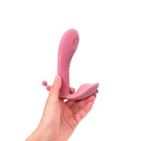 China 3 in 1 Wireless Remote Thrusting Dildo 10 Frequency Vibration Wearable Clitoris Stimulator G Spot Vibrator Sex Toy for Women for sale