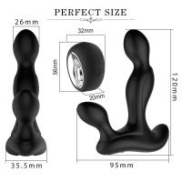 China Wholesale Wireless Remote Prostate Vibrator Silicone Anal Plug 95mm Adult Sex Toy for Men for sale